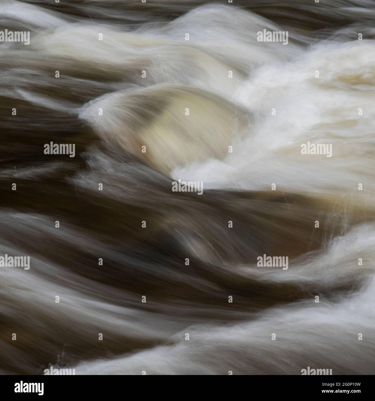 Beautiful fine art landscape image of long exposure detail of fast ...