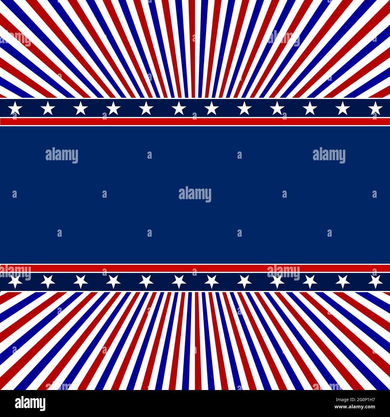 Illustration of USA banner background with elements of the American ...