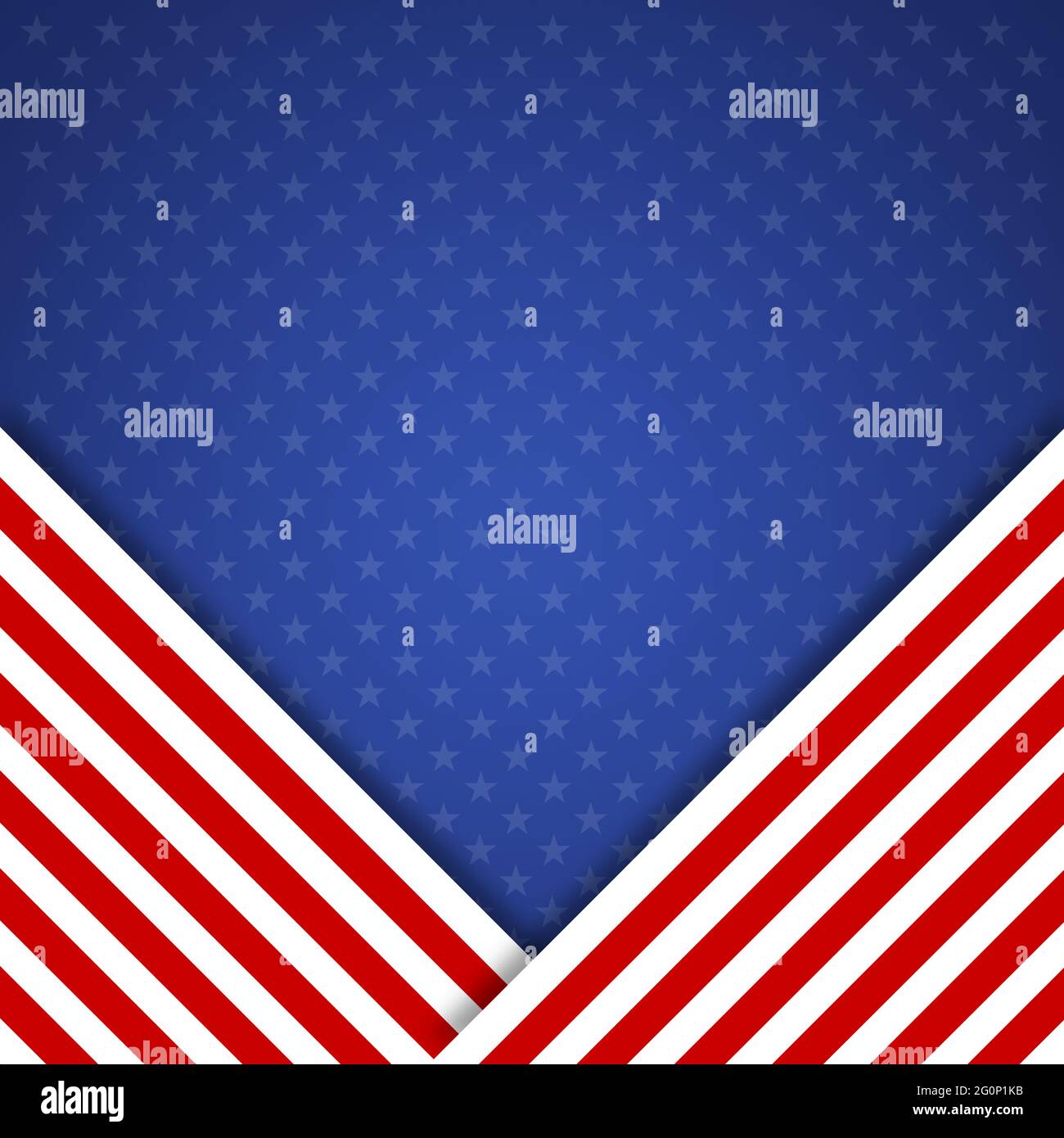 Illustration of USA banner background with elements of the American ...