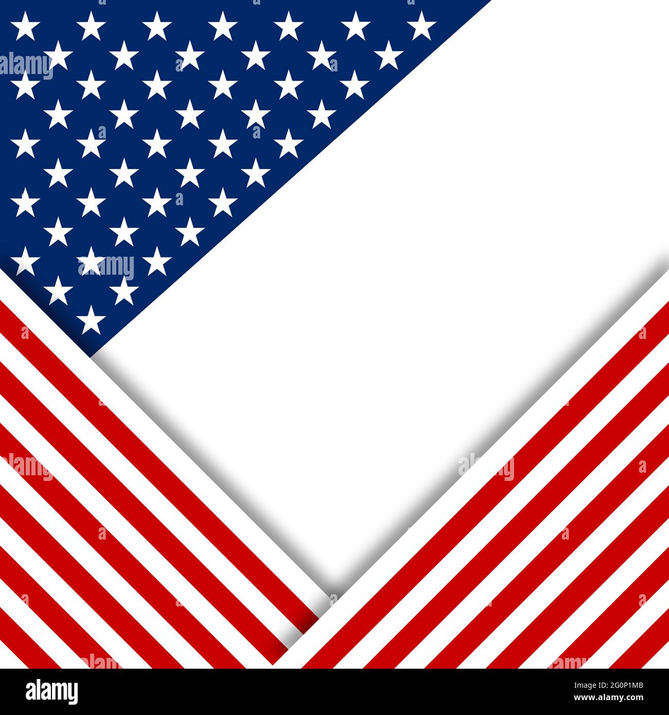 Illustration of USA banner background with elements of the American ...