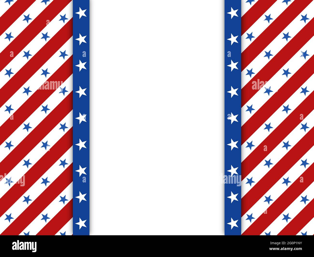 Illustration of USA banner background with elements of the American ...