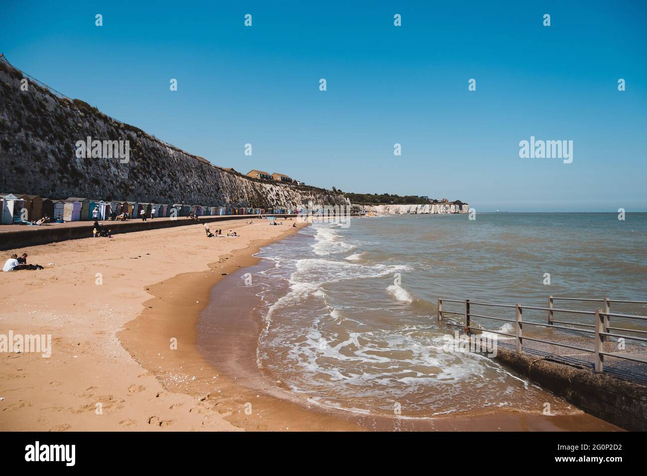 Botany Bay, Kent | UK - 2021.05.29: Beautiful sand beach in East ...