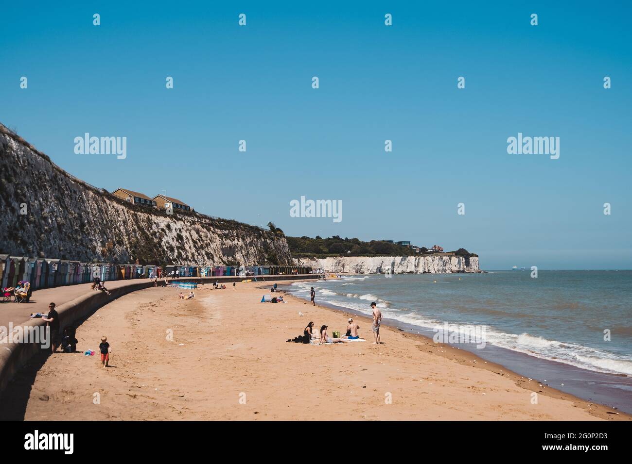 Botany Bay, Kent | UK - 2021.05.29: Beautiful sand beach in East ...