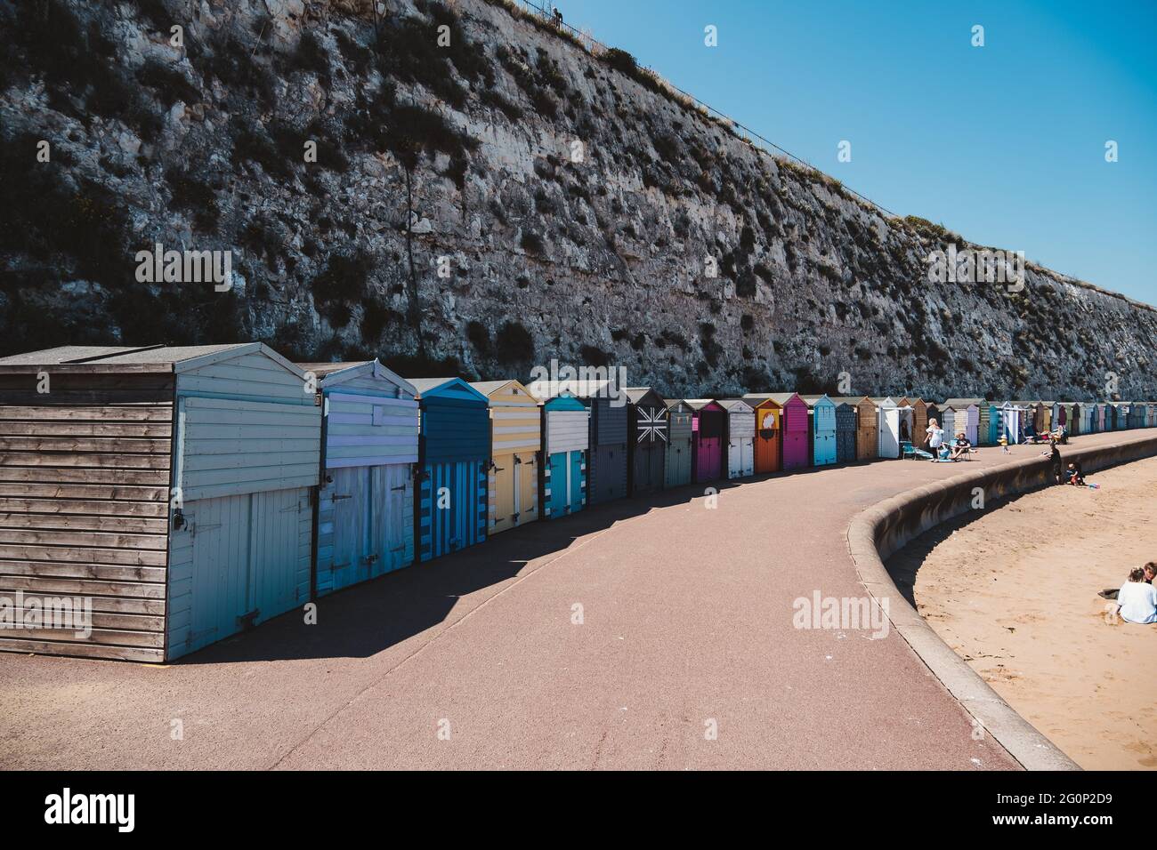 Botany Bay, Kent | UK - 2021.05.29: Beautiful sand beach in East ...