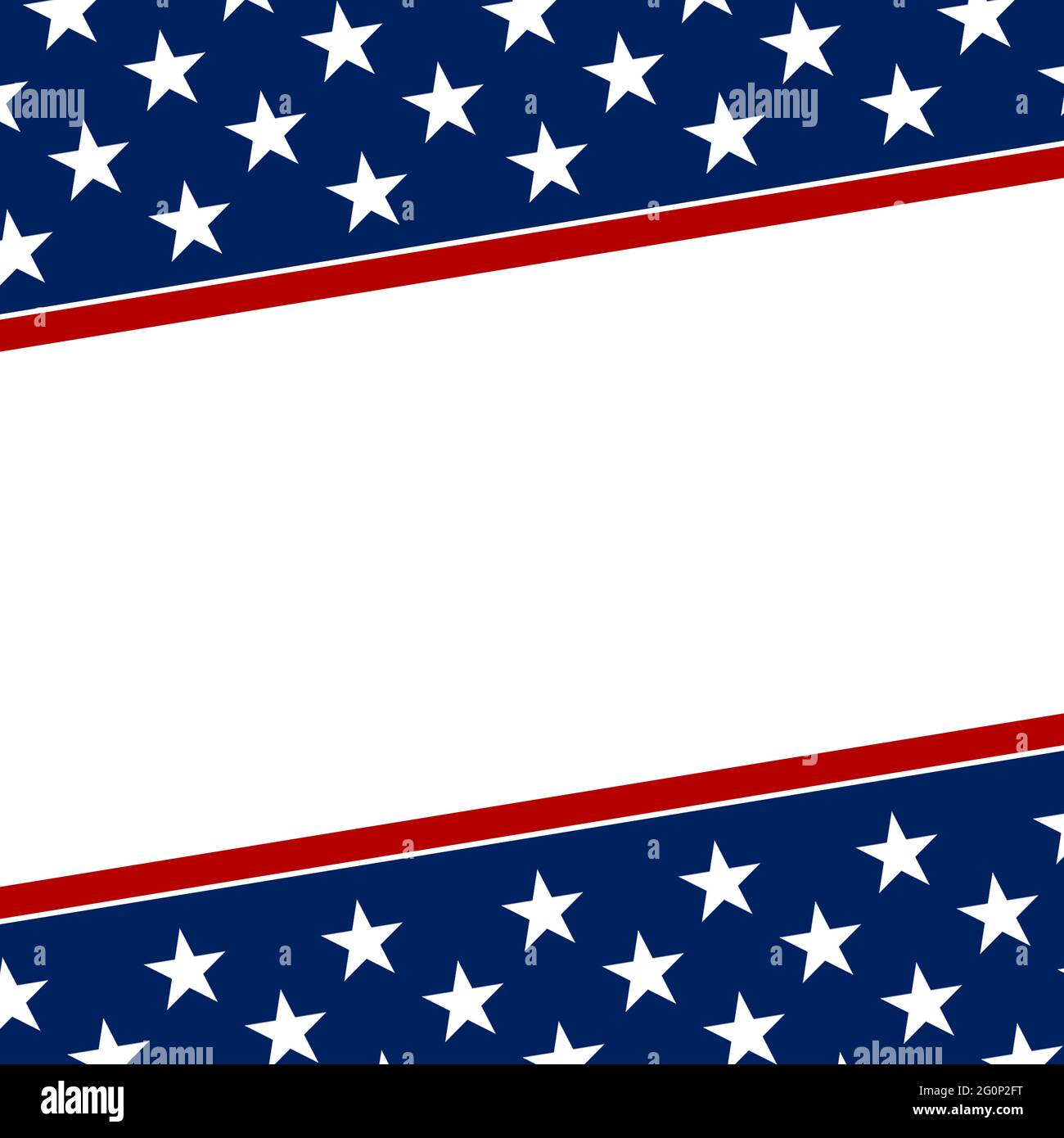 Illustration of USA banner background with elements of the American ...