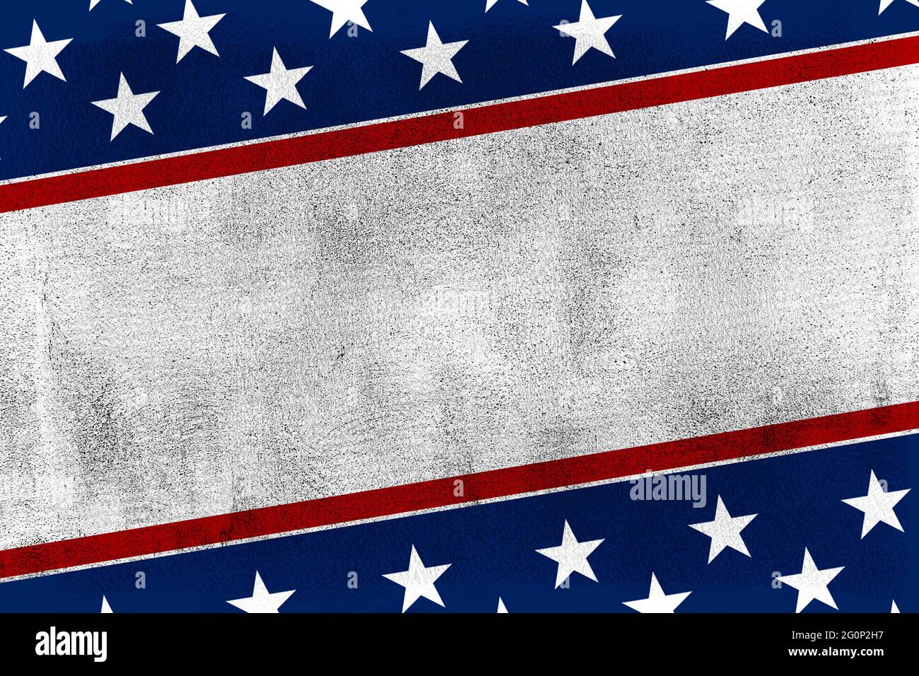 Illustration of USA banner background with elements of the American ...
