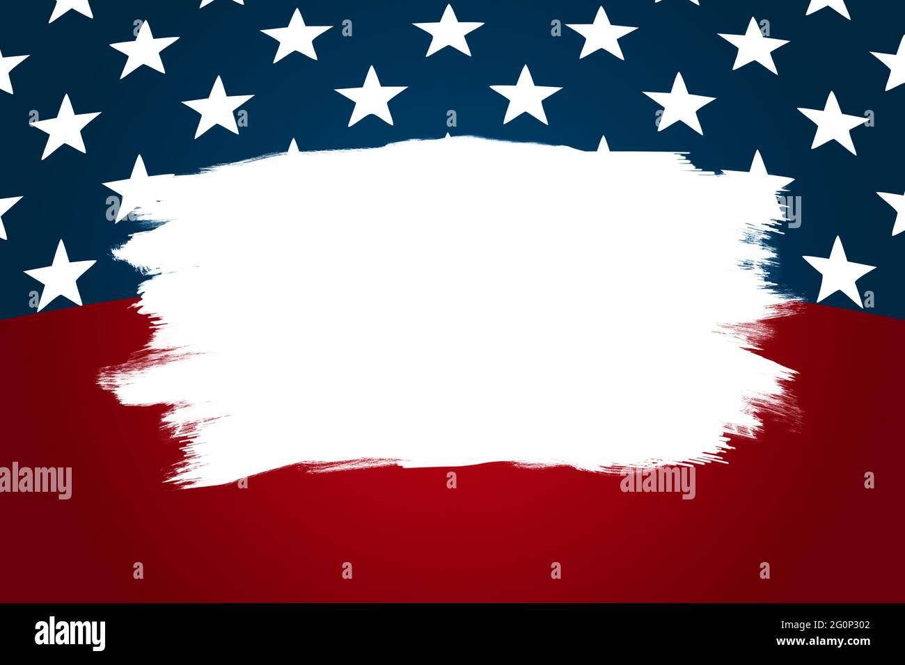 Illustration of USA banner background with elements of the American ...