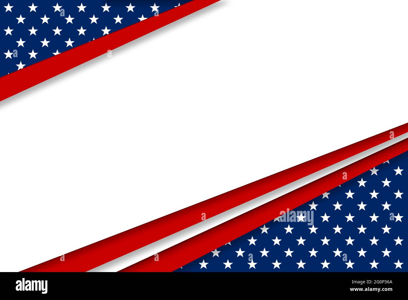Illustration of USA banner background with elements of the American ...