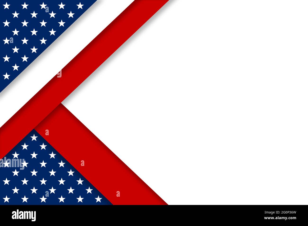 Illustration of USA banner background with elements of the American ...