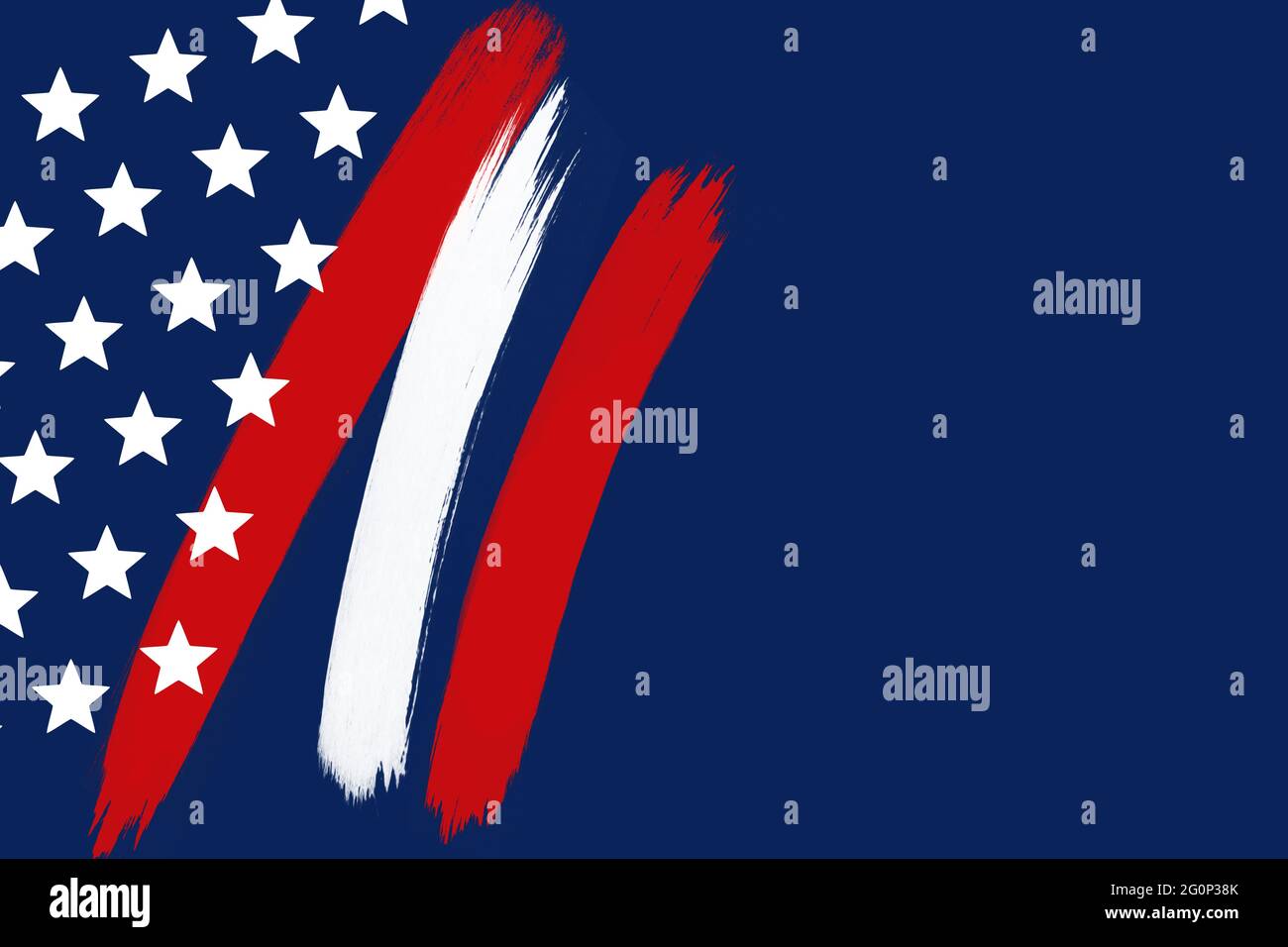 Illustration of USA banner background with elements of the American ...