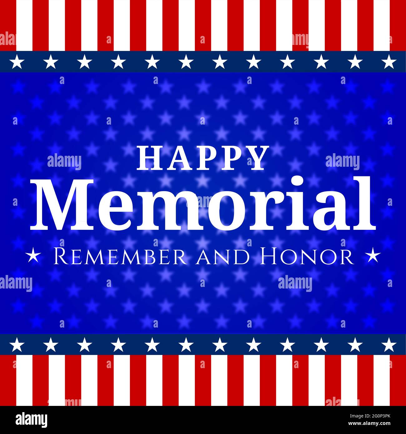 Illustration of US Memorial Day celebration background banner or ...