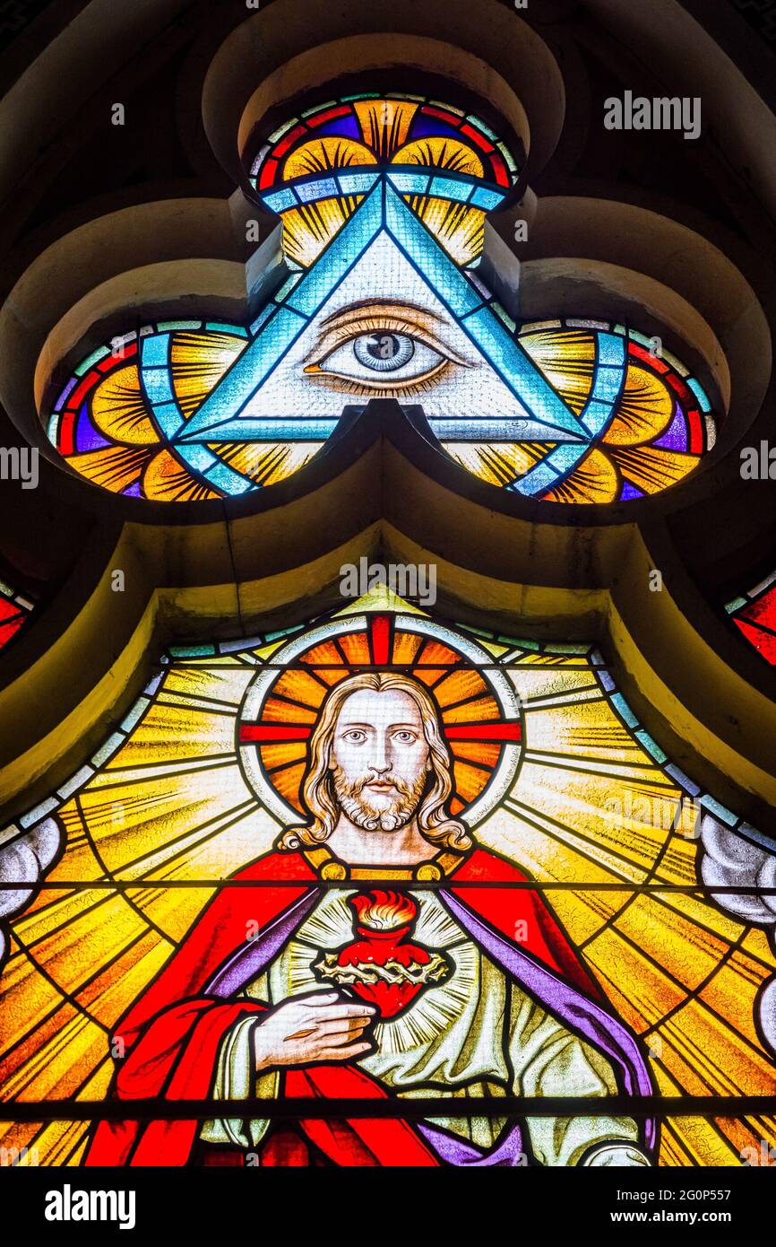 Borovnicka, Czech republic - May 15, 2021. Detail of vitrage window in ...