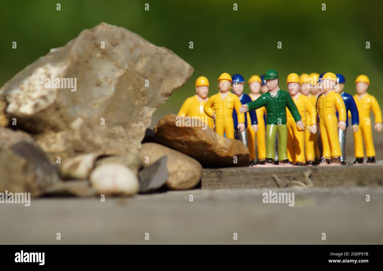 Safety inspection, toy models generic Stock Photo - Alamy