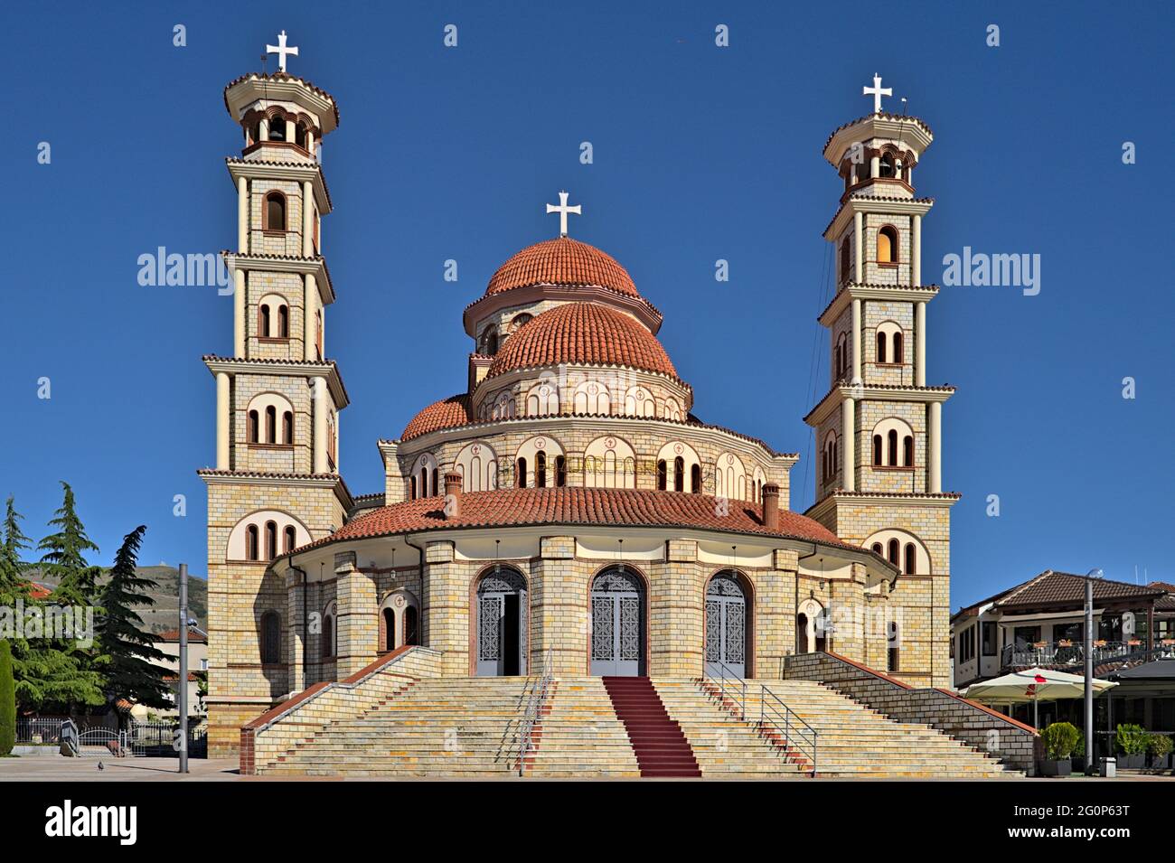 The Resurrection of Christ Cathedral of Korca Stock Photo - Alamy