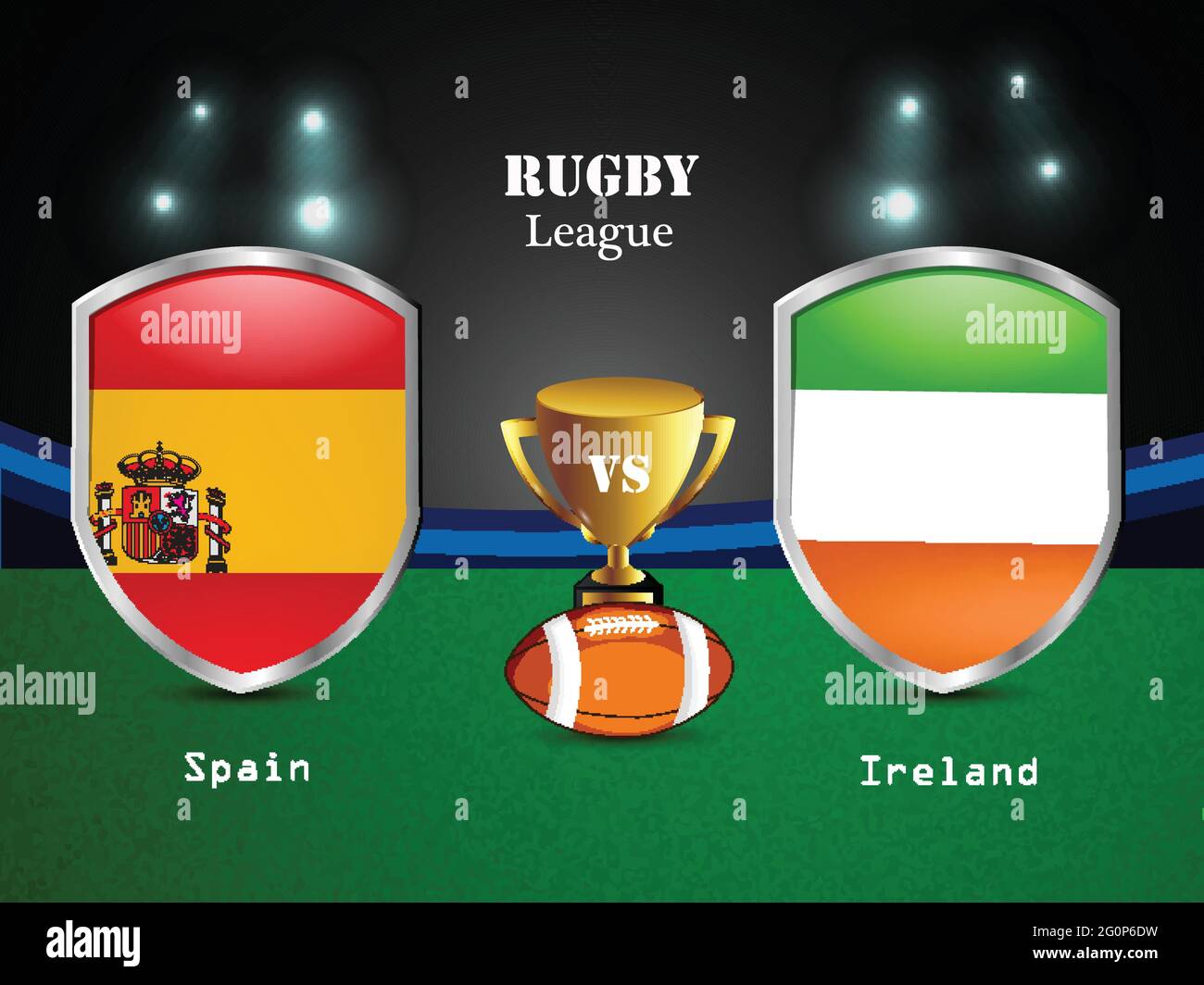 World rugby trophy Stock Vector Images - Alamy