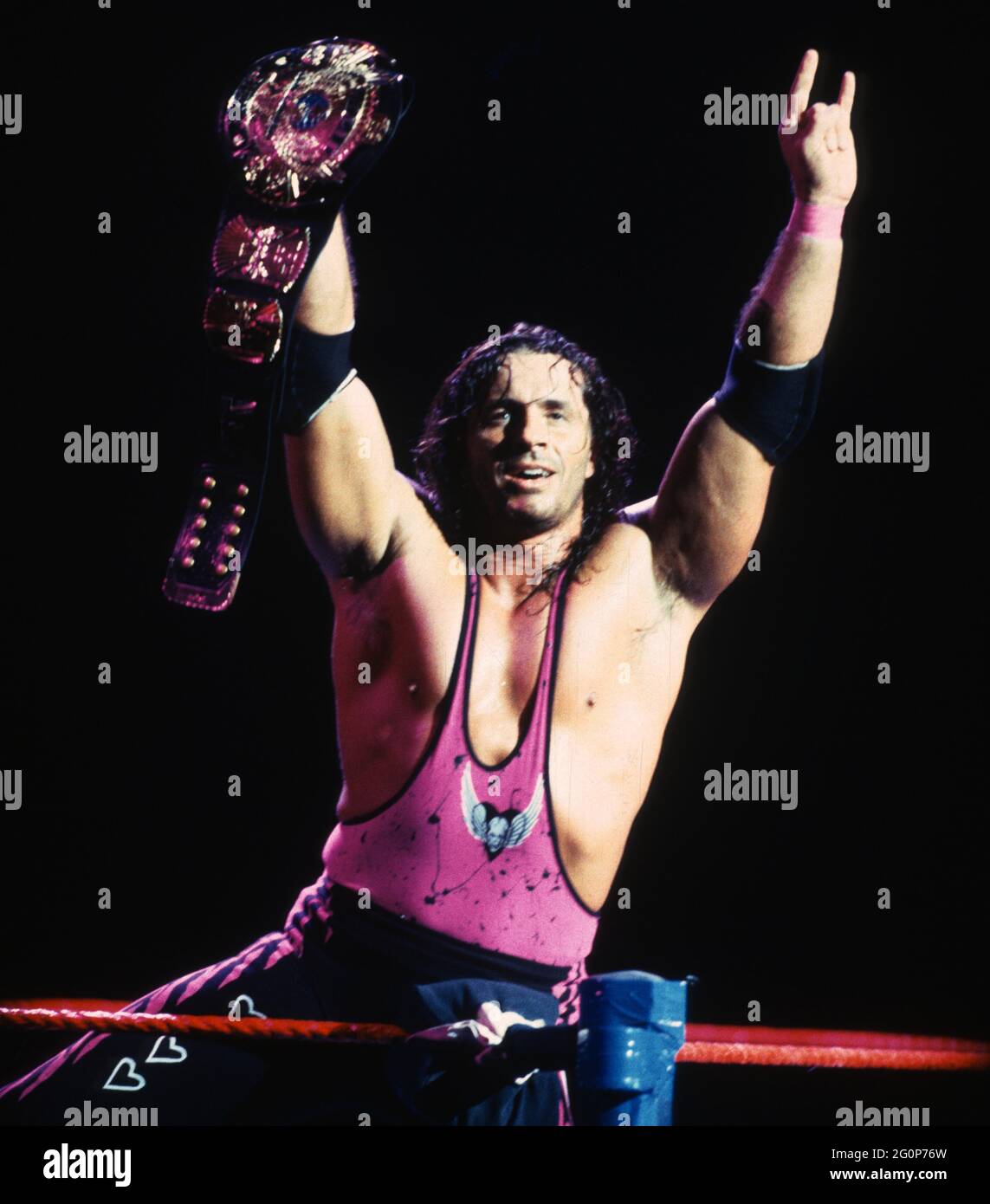 Bret Hart 1994 Photo By John Barrett/PHOTOlink Stock Photo - Alamy