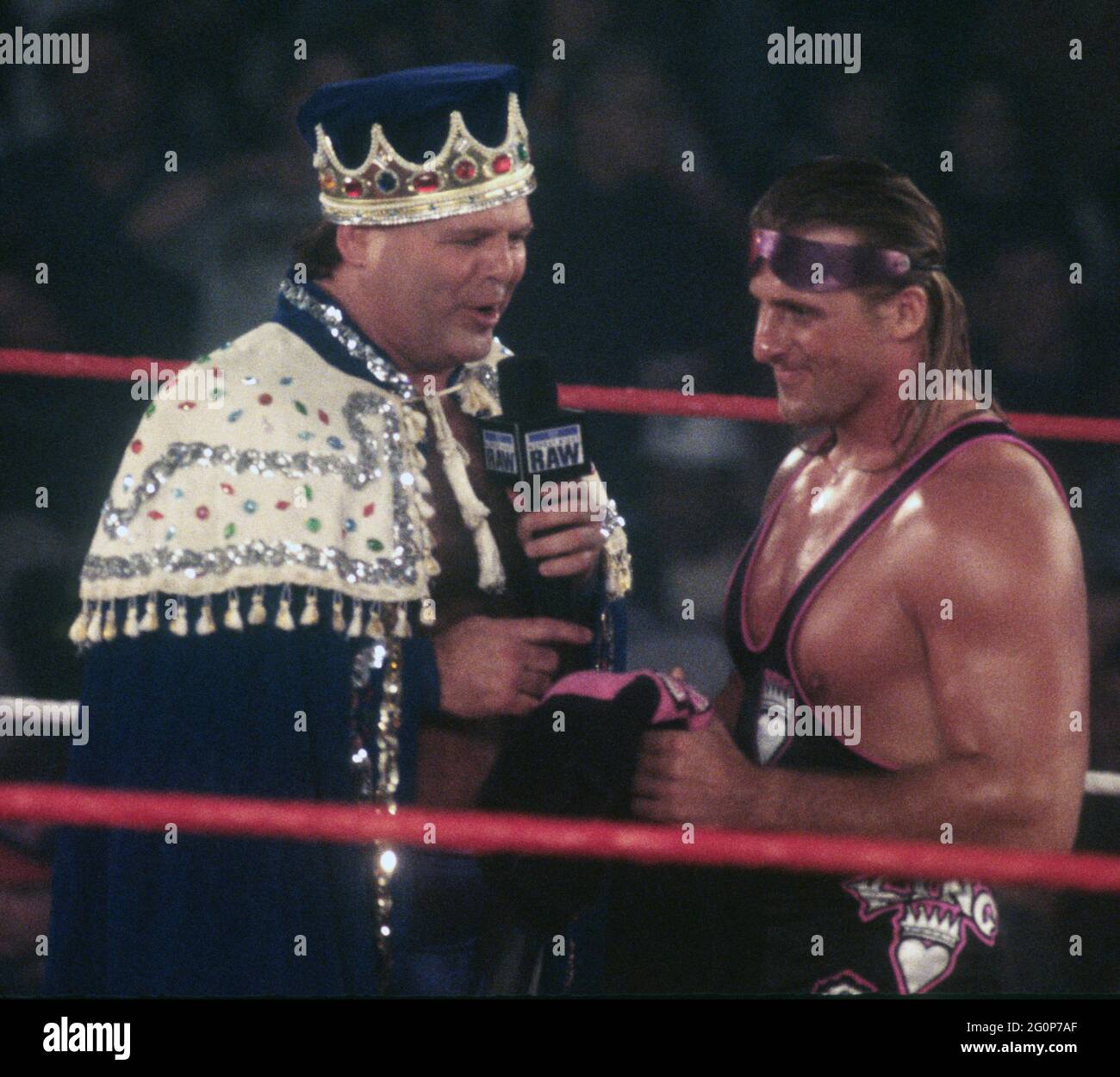 Owen Hart Jerry Lawler 1994 Photo By John Barrett/PHOTOlink Stock Photo ...