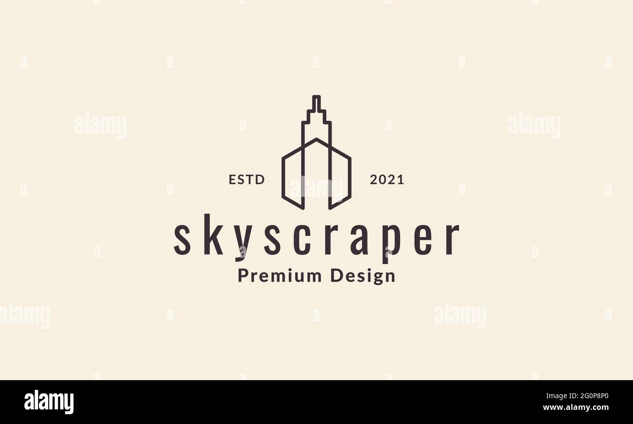 Skyscraper sketch drawing logo hi-res stock photography and images - Alamy