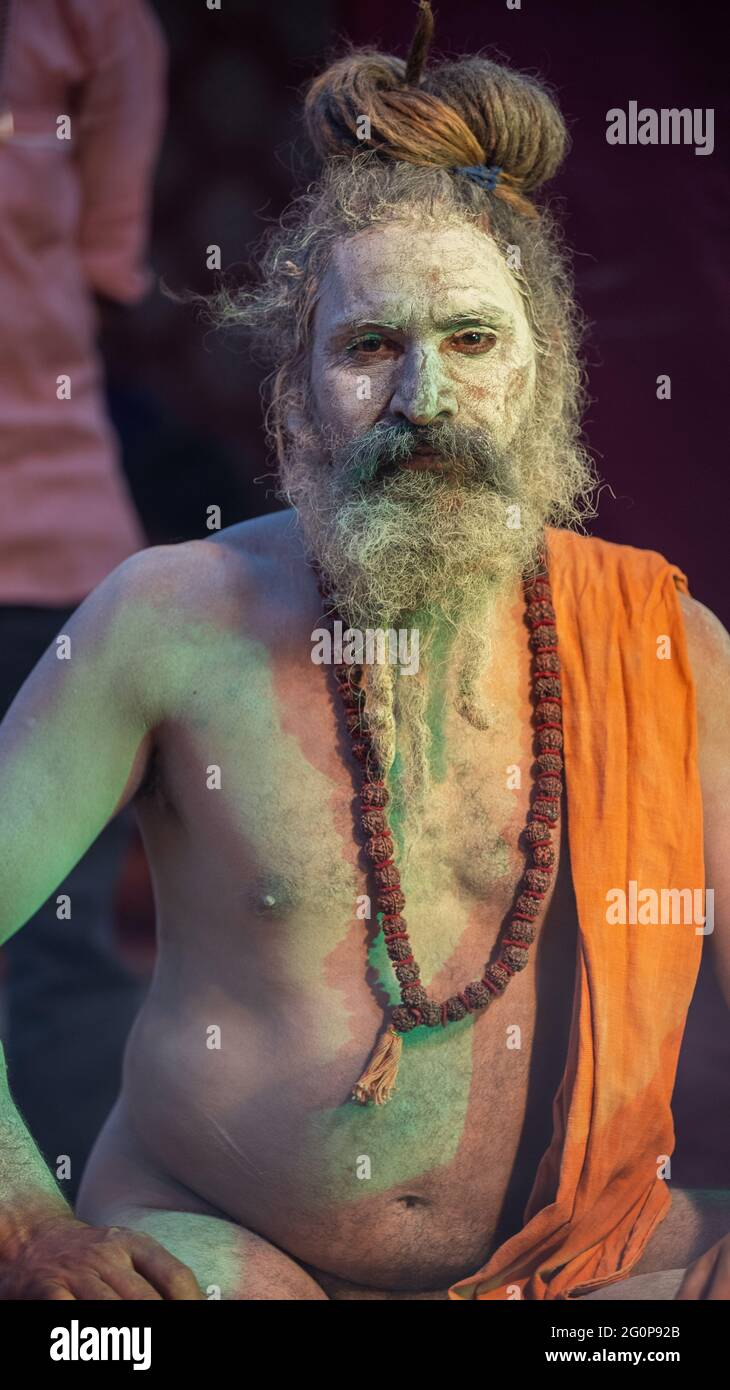 Naga sadhus hi-res stock photography and images - Alamy