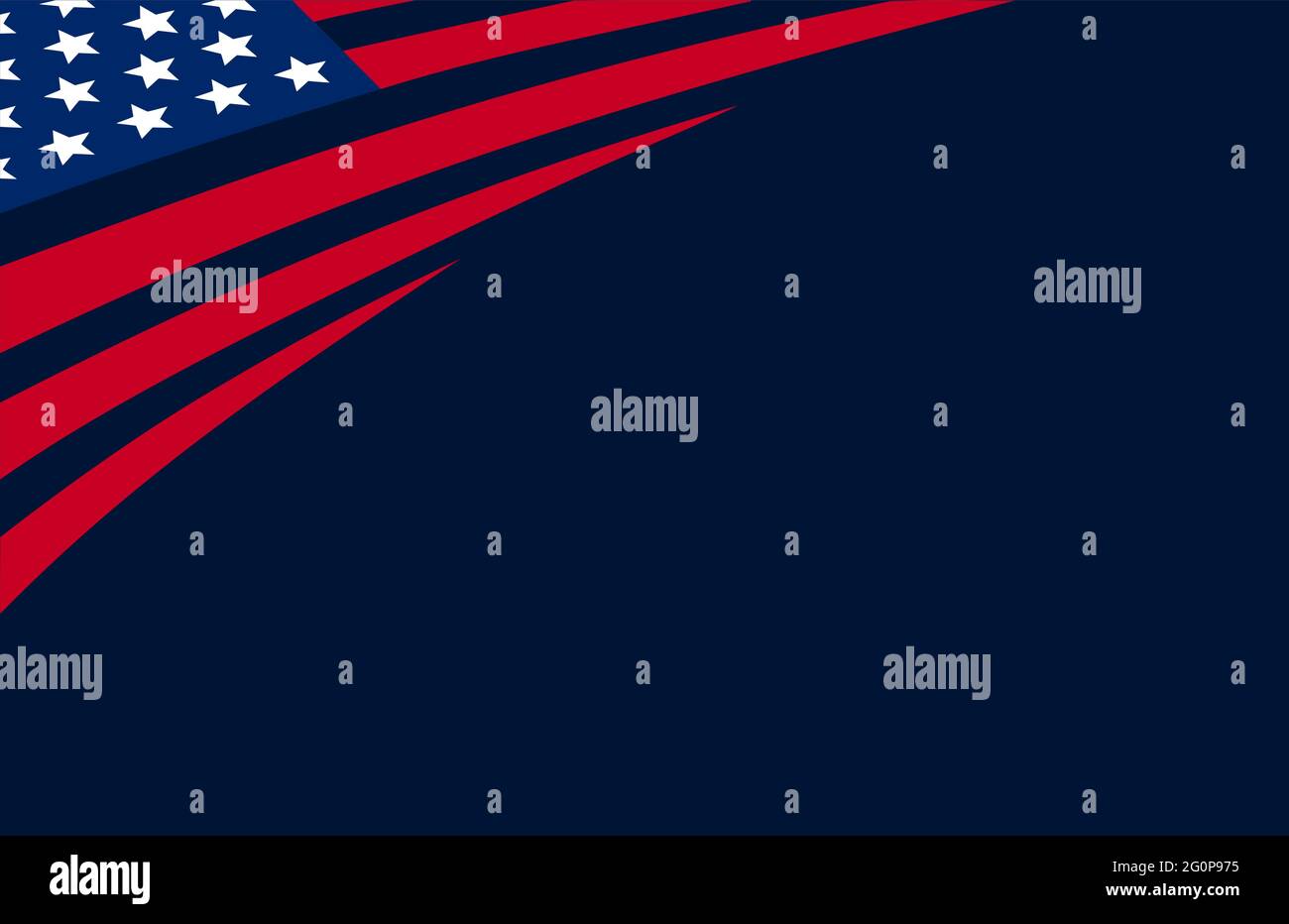 Vector of USA banner background with elements of the American Flag ...