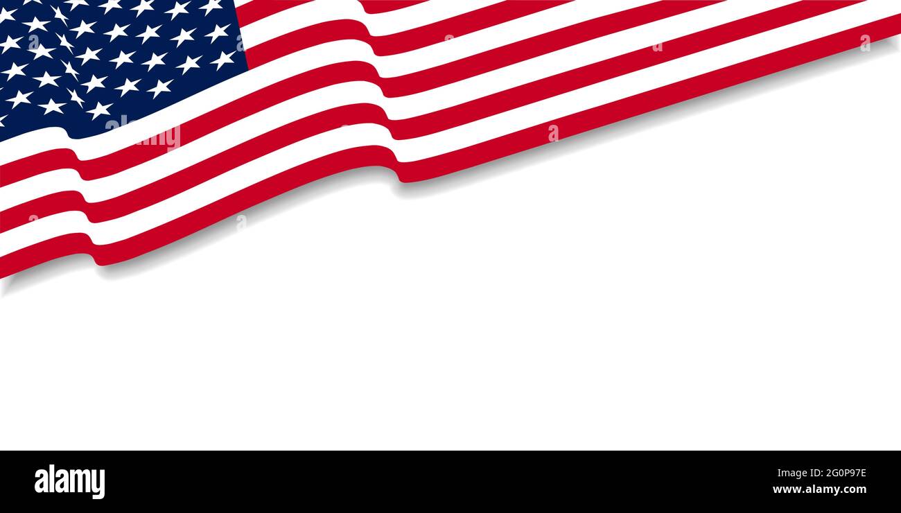 Vector of USA banner background with elements of the American Flag ...