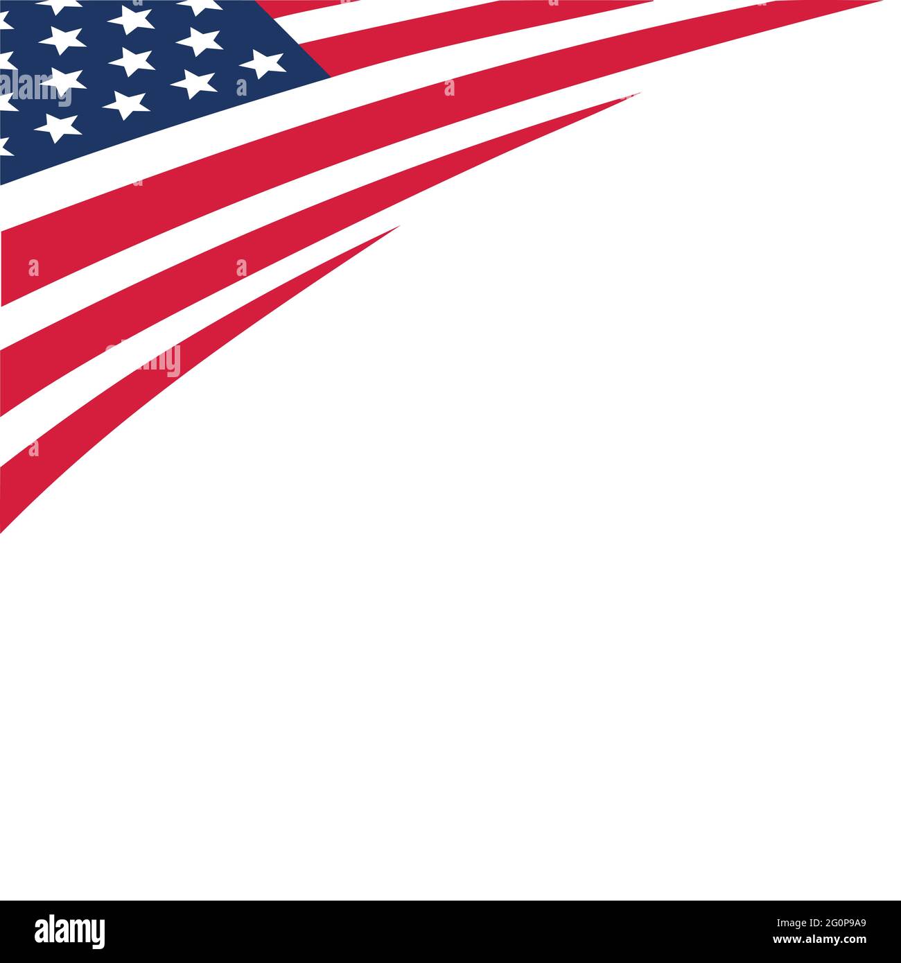 Vector of USA banner background with elements of the American Flag ...
