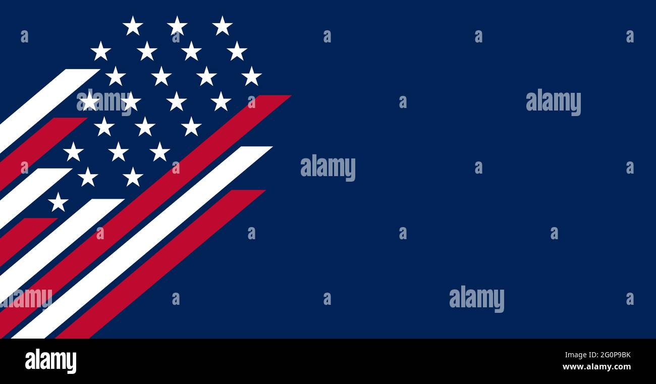 Vector of USA banner background with elements of the American Flag ...
