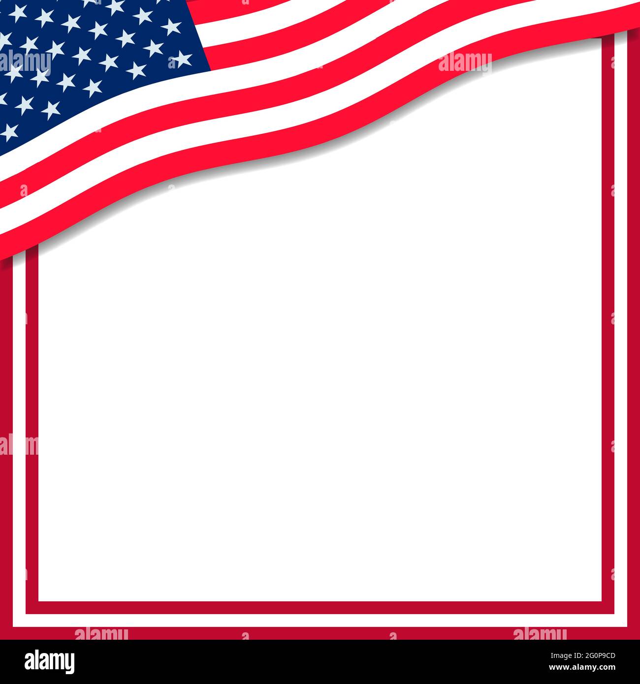 Vector of USA banner background with elements of the American Flag ...