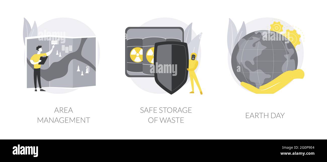 Environmental protection abstract concept vector illustrations Stock ...