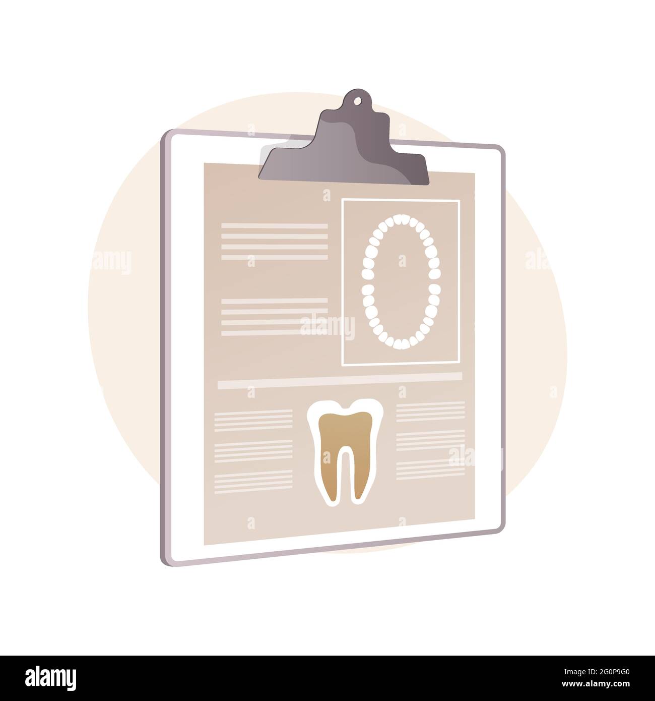 Dental patient card abstract concept vector illustration Stock Vector ...
