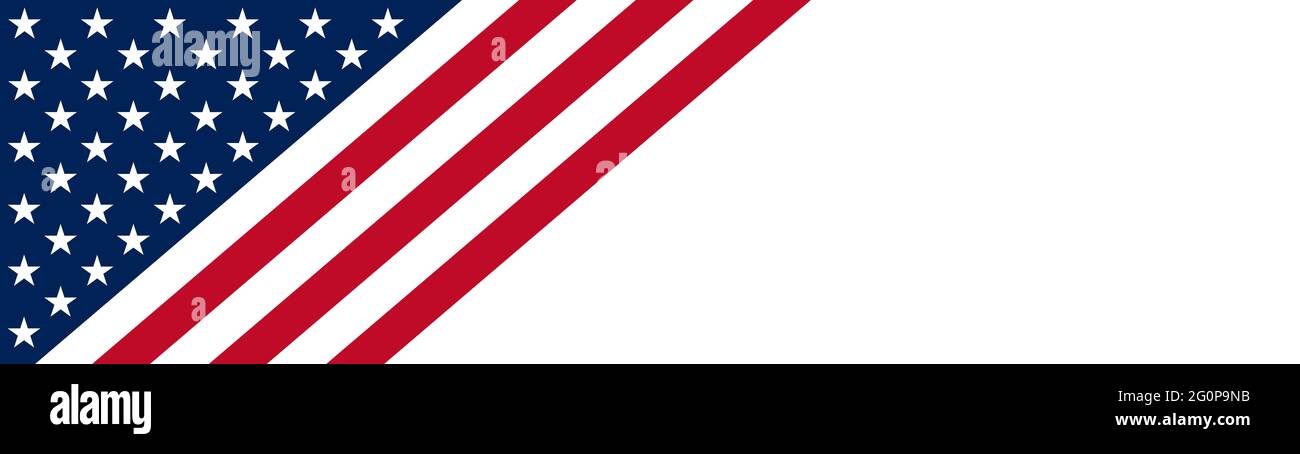 Vector of USA banner background with elements of the American Flag ...