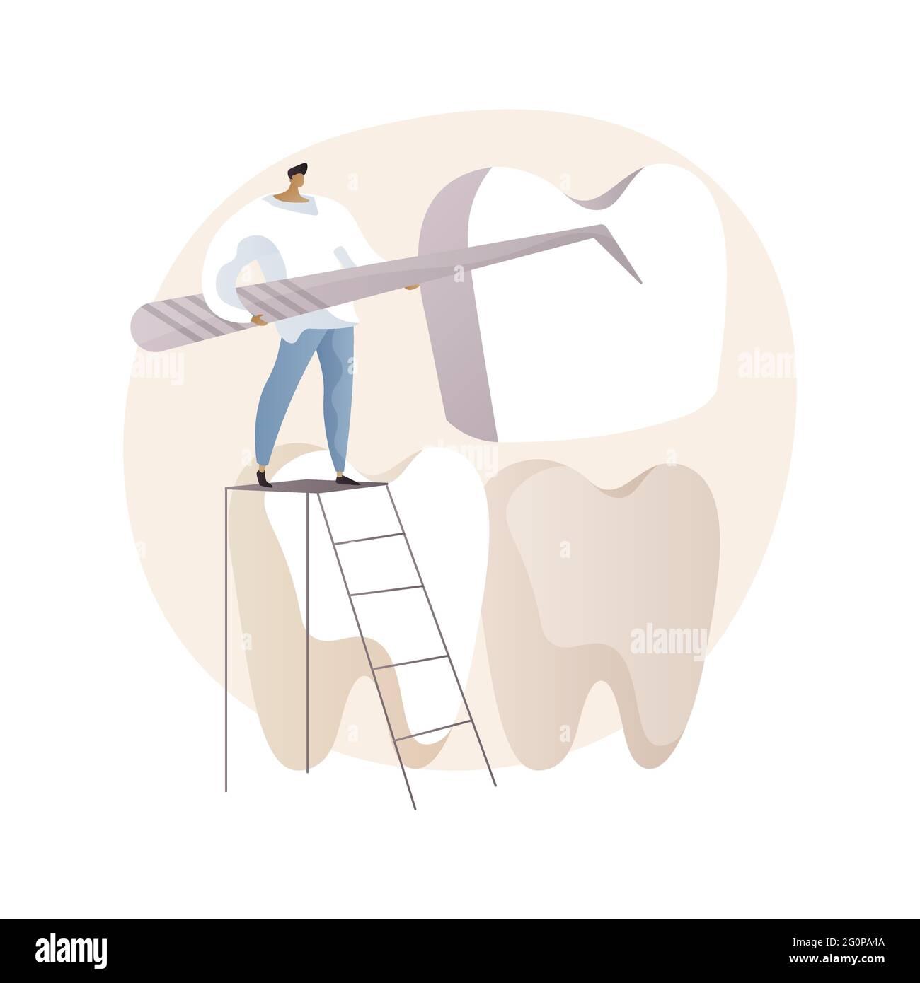 Dental veneers abstract concept vector illustration Stock Vector Image ...