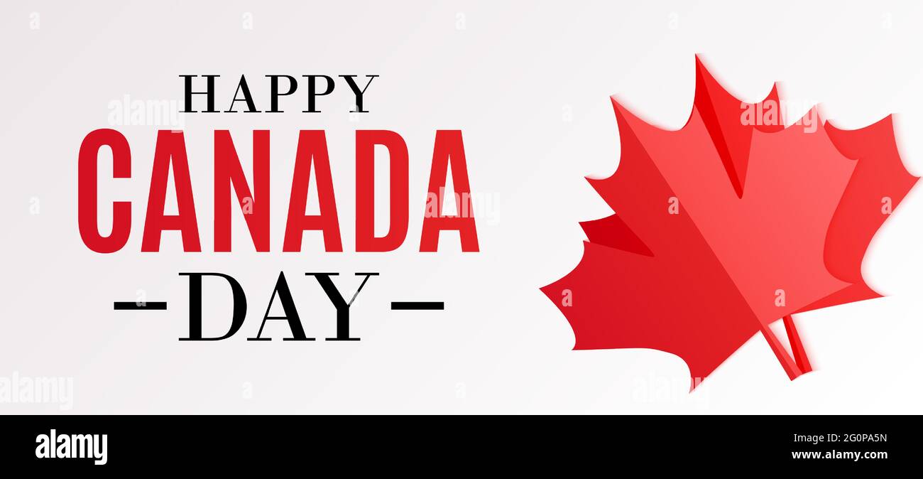 Happy Canada Day Background greeting card. Vector Illustration Stock ...
