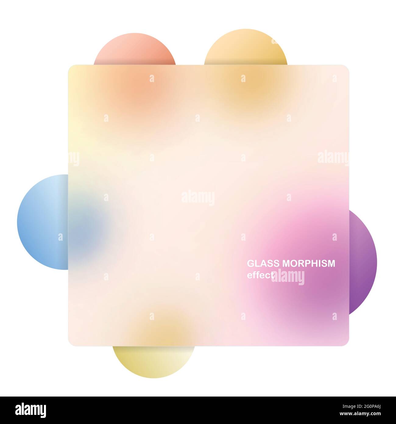 Modern background with glass morphism vector effect. Transparent glass ...