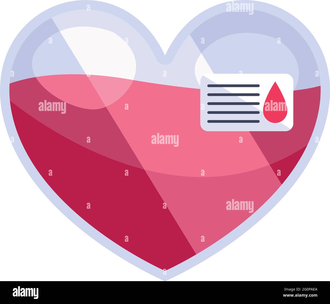 heart with blood Stock Vector Image & Art - Alamy
