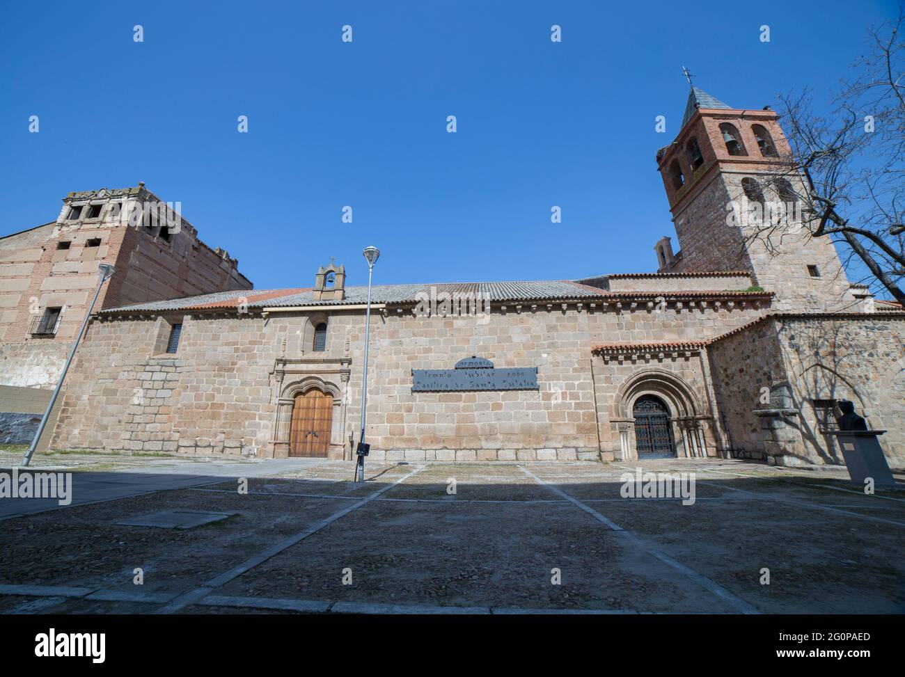 Basilica of Santa Eulalia in Merida. A showcase of the town twenty ...