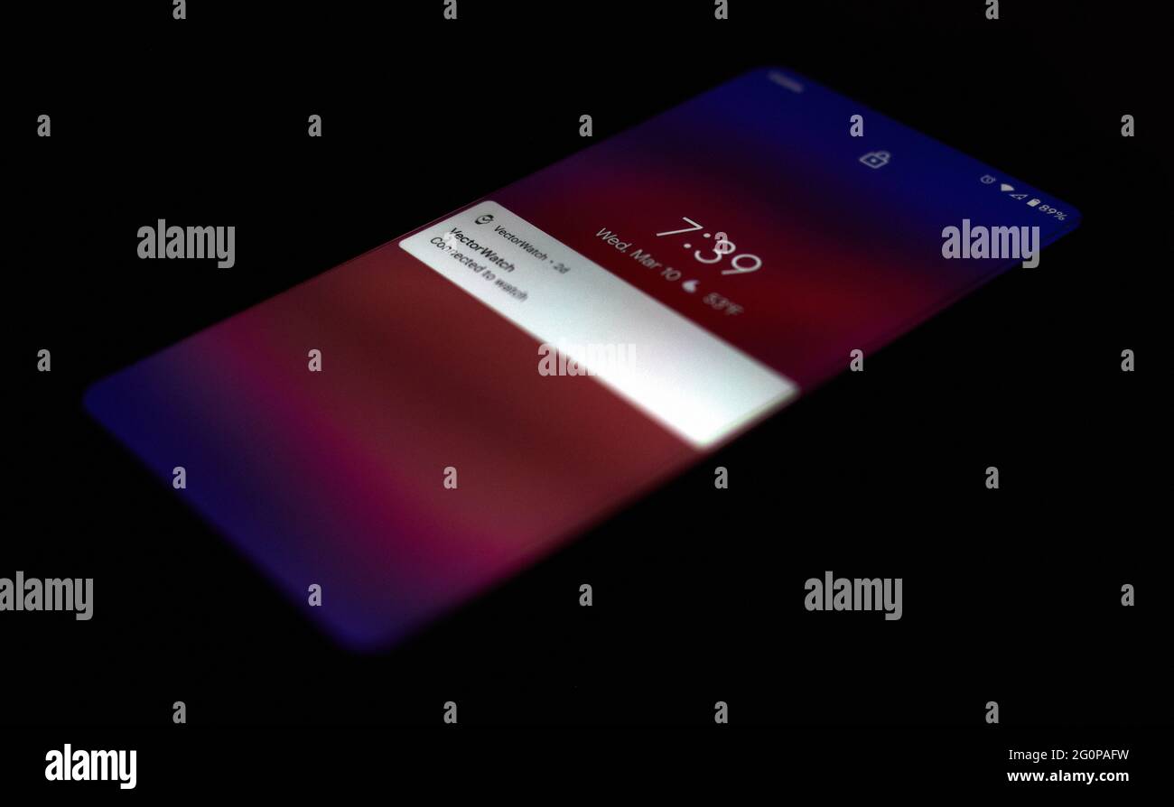 Facebook notification phone hi-res stock photography and images - Alamy