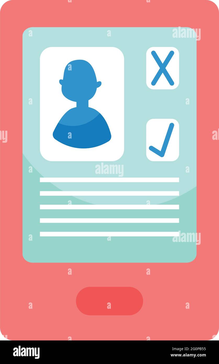 smartphone device with friend request Stock Vector Image & Art - Alamy