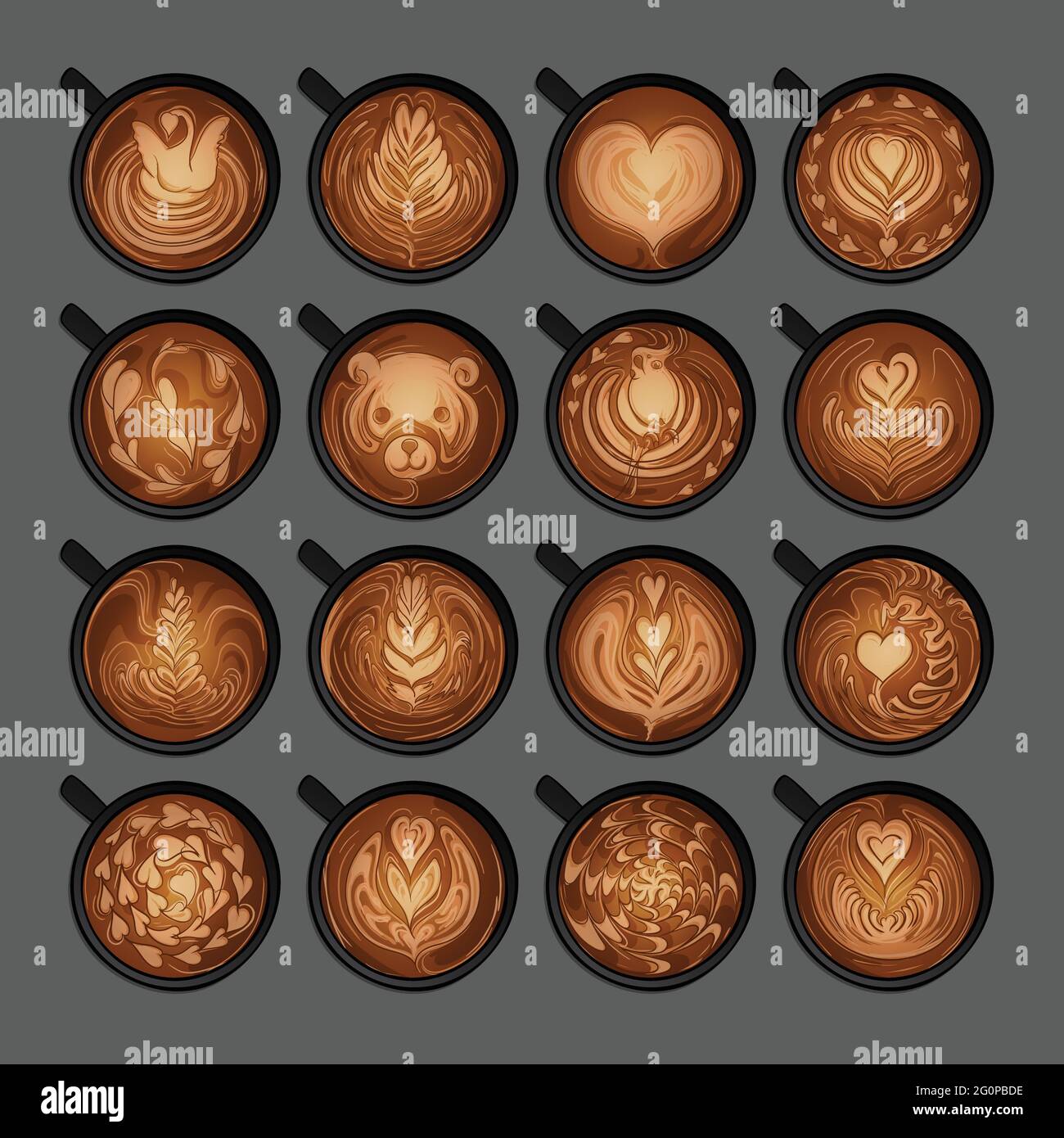 Heart foam art Stock Vector Images - Alamy