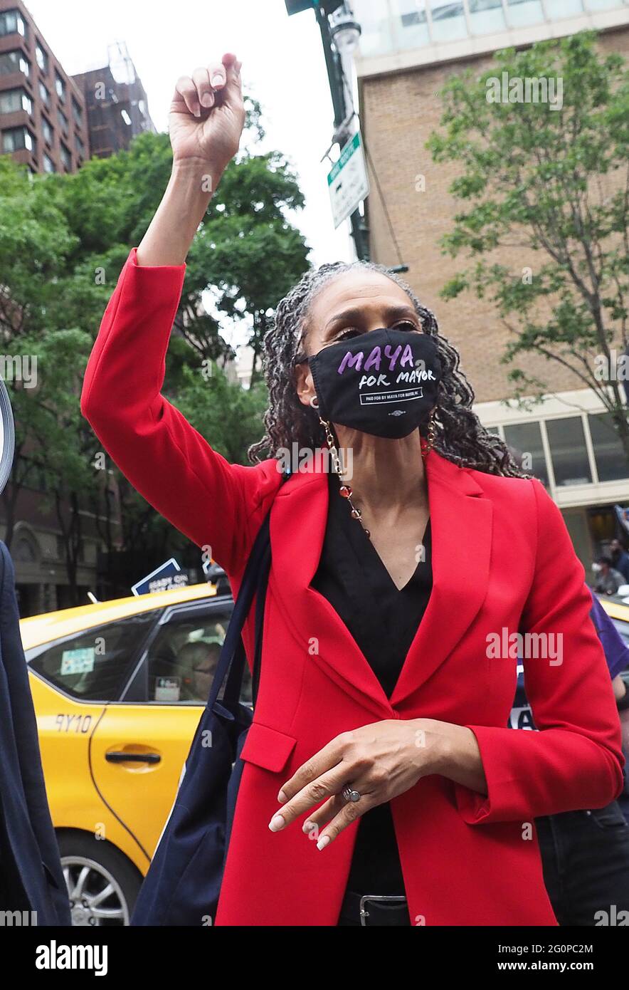 New york city mayoral candidate maya wiley hi-res stock photography and ...