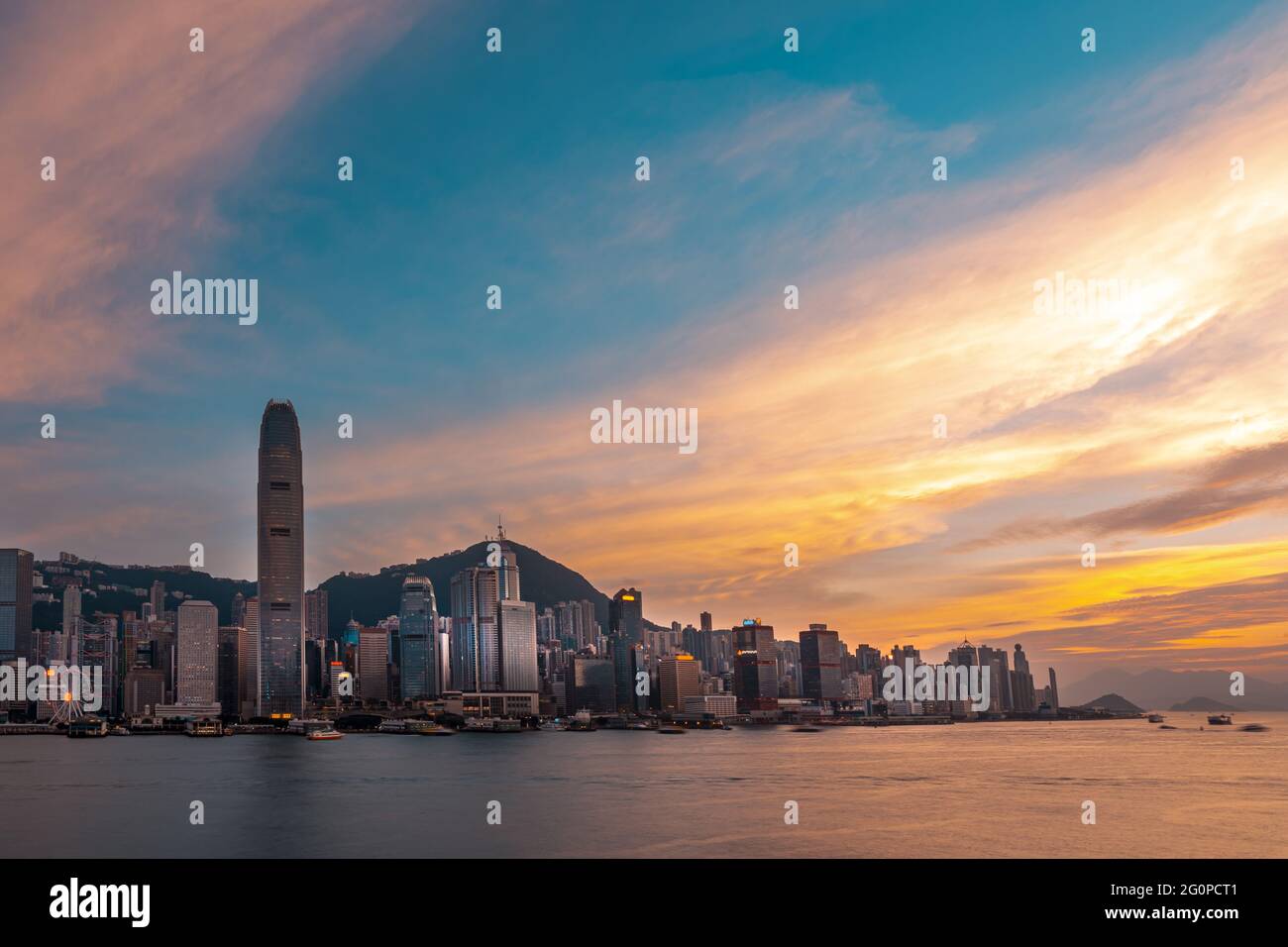 Hong Kong Victoria Harbour view Stock Photo - Alamy