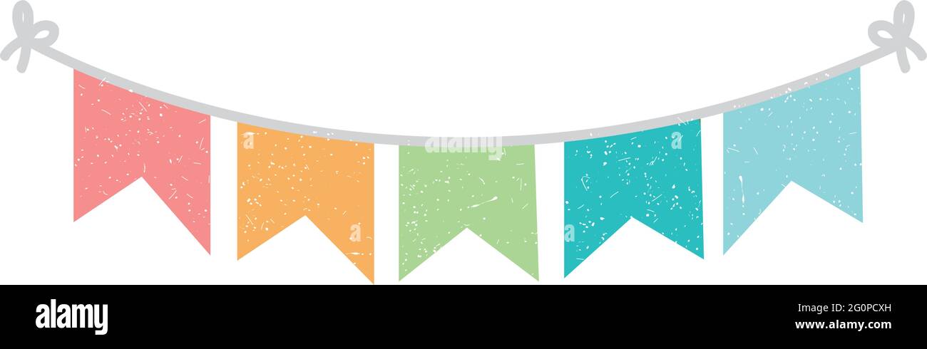 colorful and decorative pennants design Stock Vector Image & Art - Alamy