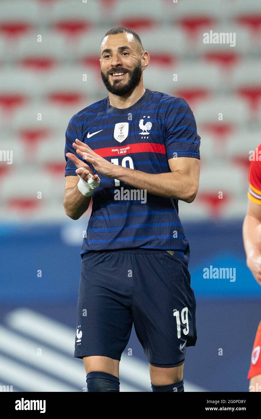 Nice, France. June 2, 2021 Karim Benzema of France during the ...