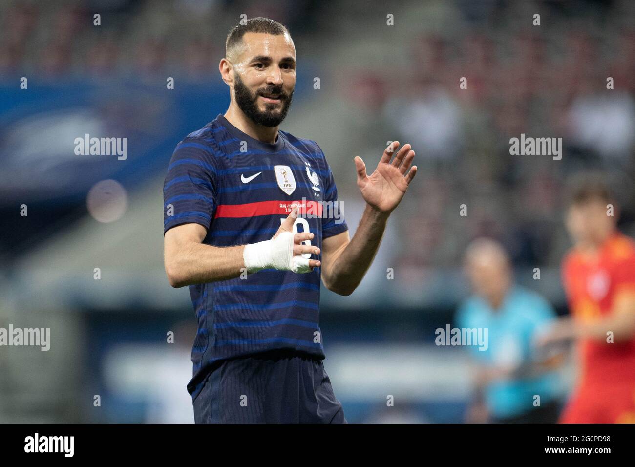 Nice, France. June 2, 2021 Karim Benzema of France during the ...