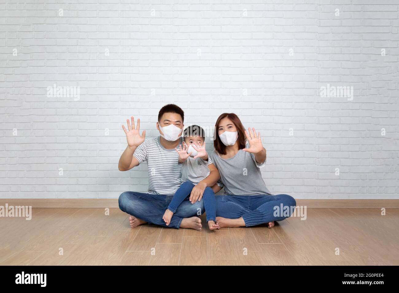 Asian child stop hand hi-res stock photography and images - Alamy