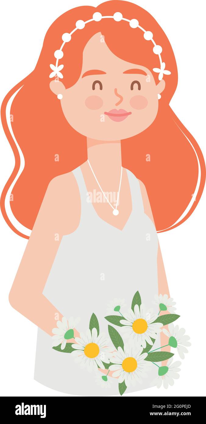 cartoon bride smiling on background Stock Vector Image & Art - Alamy