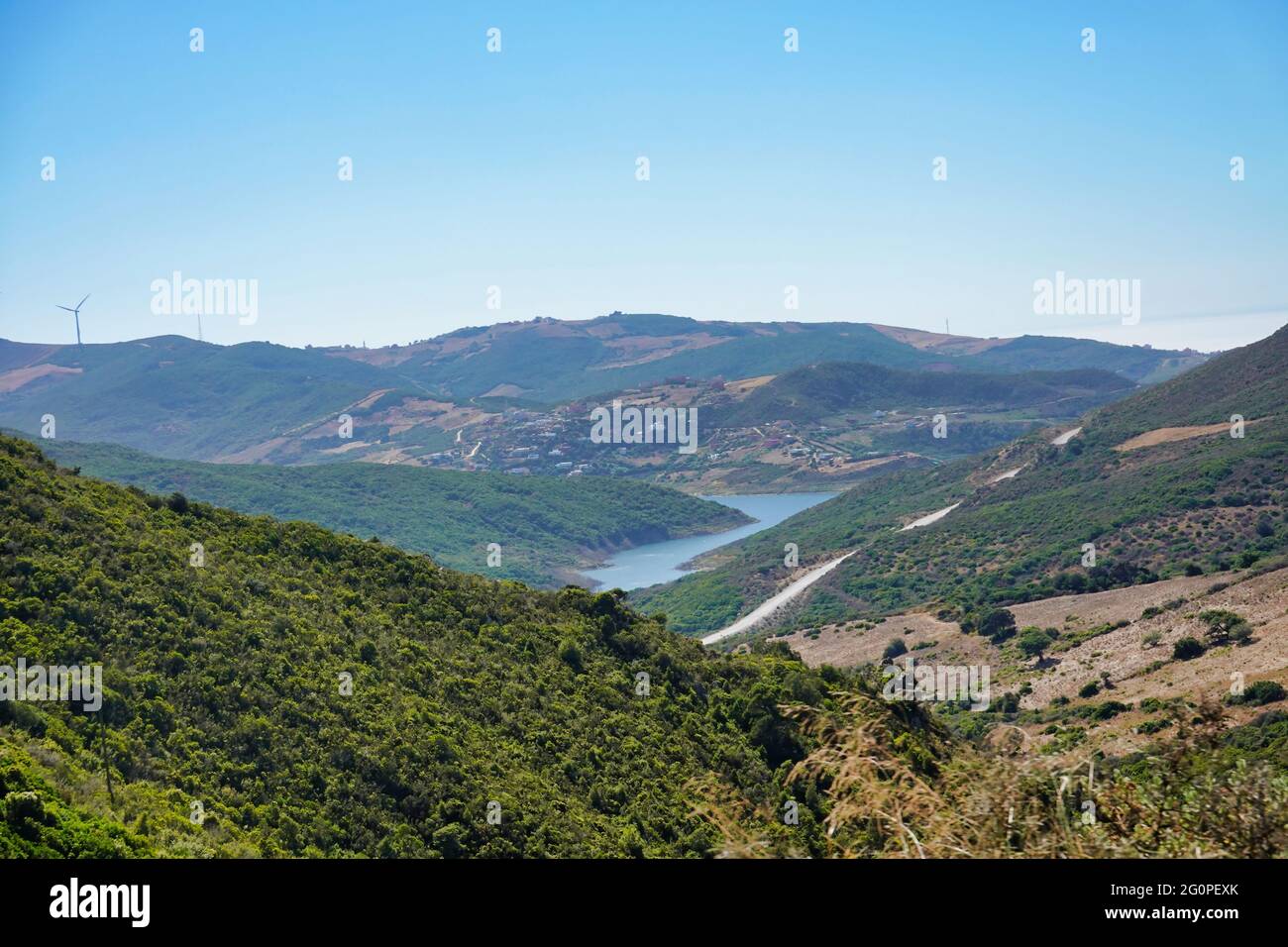 River flowing below the beautiful valley landscapes Stock Photo - Alamy