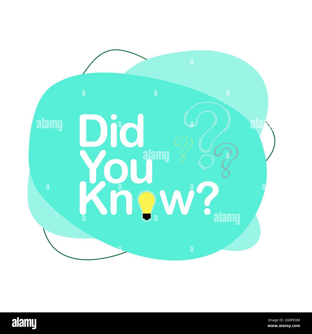 Did you know interesting fact background. Vector Illustration Stock ...