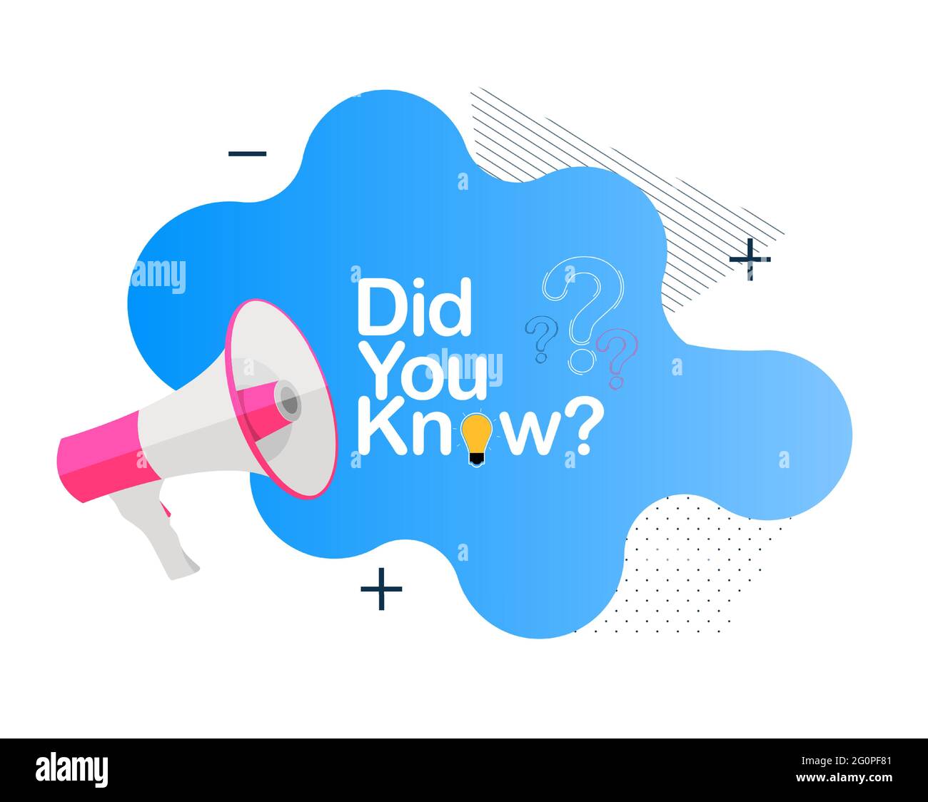 Did you know interesting fact background. Vector Illustration Stock ...