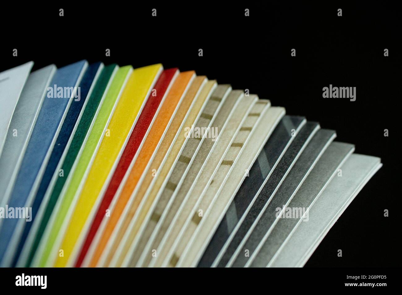 Choice of flooring. Samples of linoleum in different colors. Chopped ...